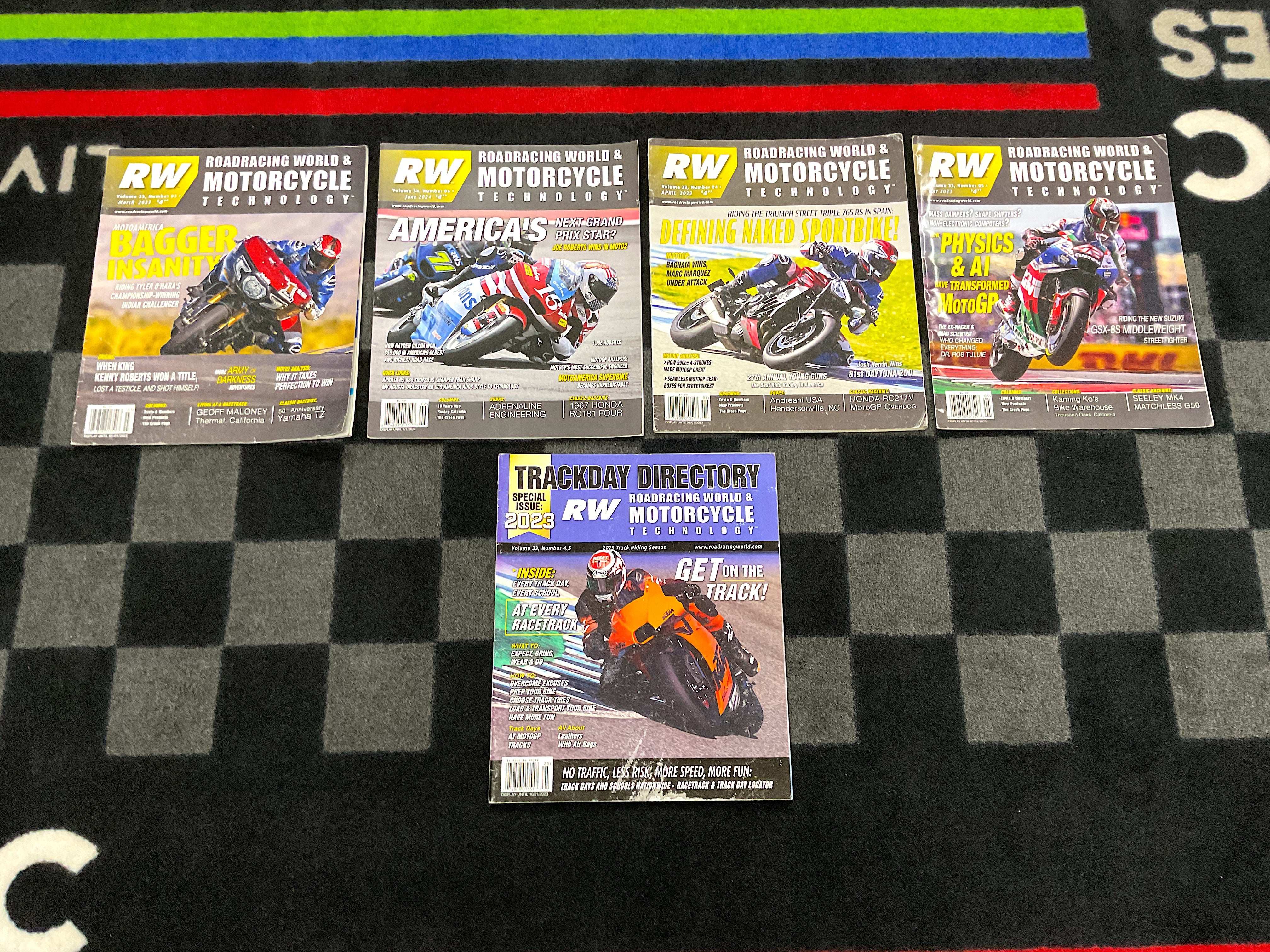 Collection of 5 Motorcycle Magazines - Roadracing World and Modern Tec ...