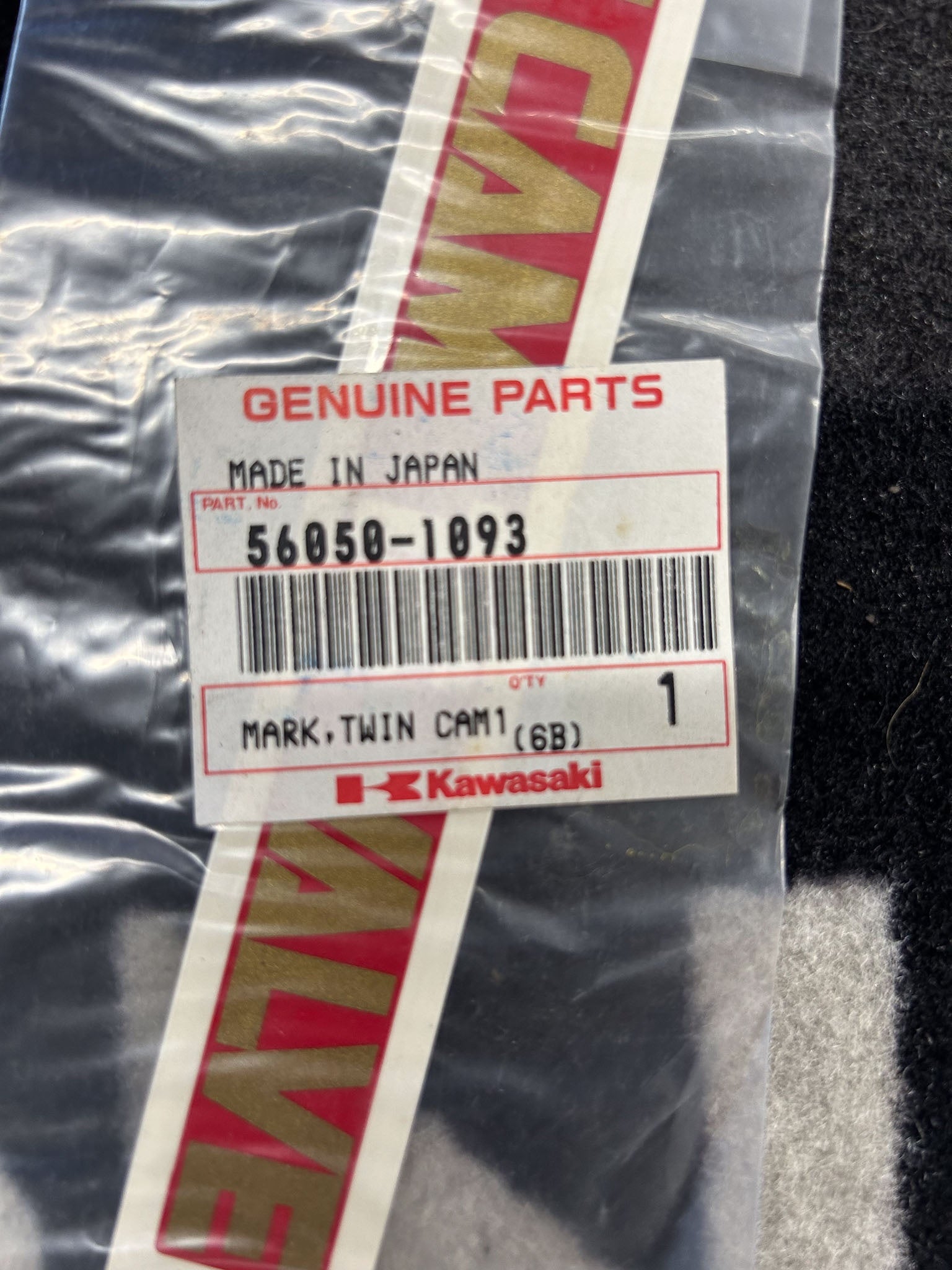 Kawasaki ZX10 B1 Twin Cam 16 Valve (NOS) (1988) #56050-1093 – Iconic ...